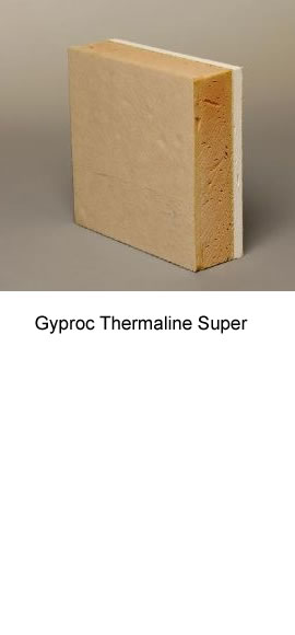 Gyproc Thermaline Super 60mm, Insulating Plasterboard